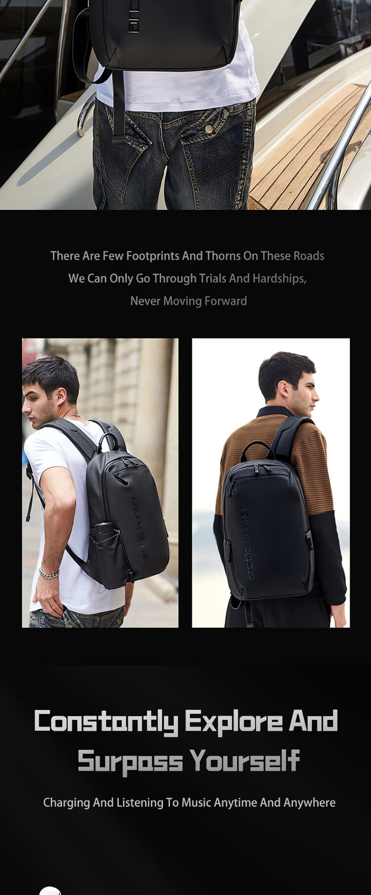 Arctic Hunter B00423 Laptop Backpack - Exec